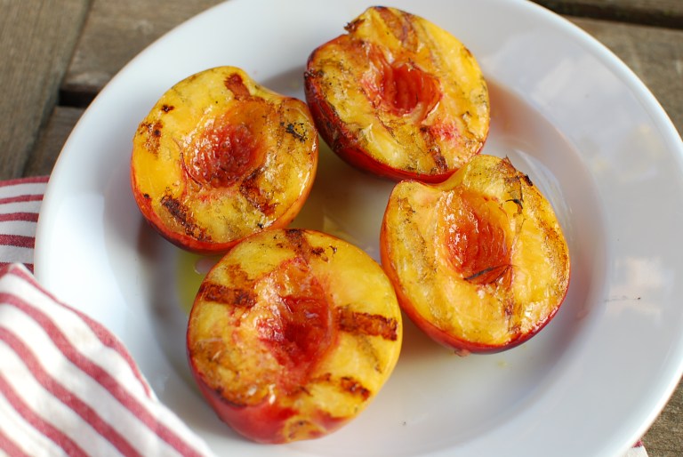 Grilled Nectarine and Burrata Salad – Boxing Day